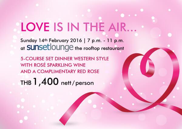 Valentine’s Day dinner at Hotel Baraquda – Sunday 14th February 2016 ...