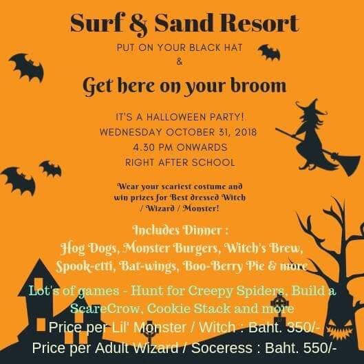 Spooky Halloween Party !! at Surf and Sand Resort Hua Hin – Wednesday ...