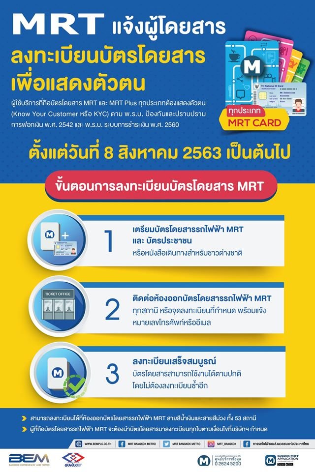 MRT Passengers must register their Stored Value cards from 8th August ...