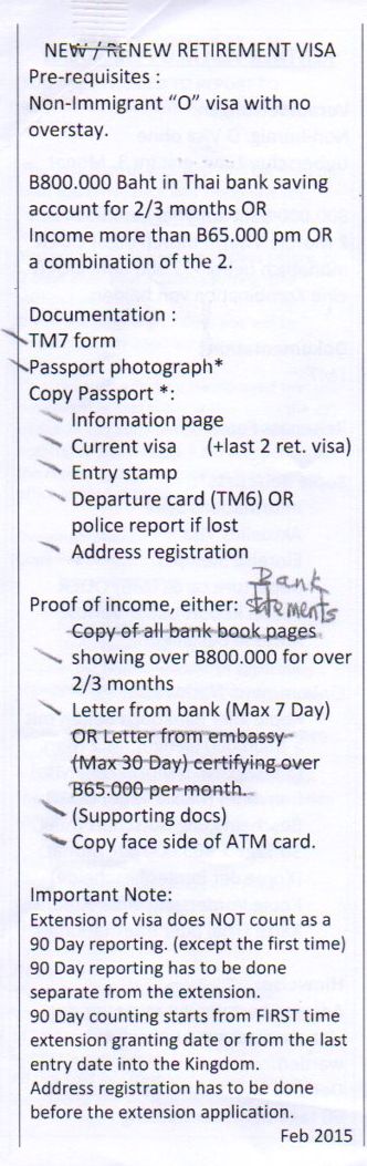 Phuket Immigration Now Want Bank Statement for 1 YEAR for 1 Year ...