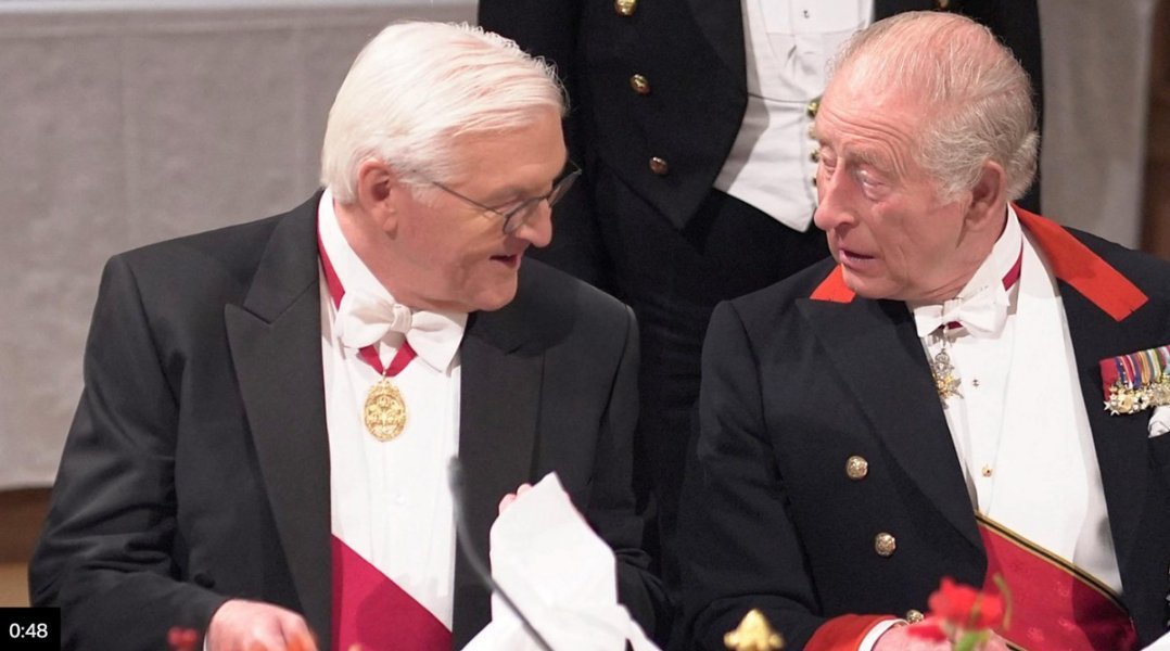 Royals host festive state banquet as King hails UK–Germany ties - World ...