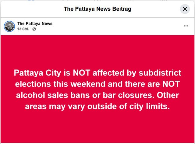 Alcohol Ban Enforced for Upcoming SAO Elections - Thailand News ...